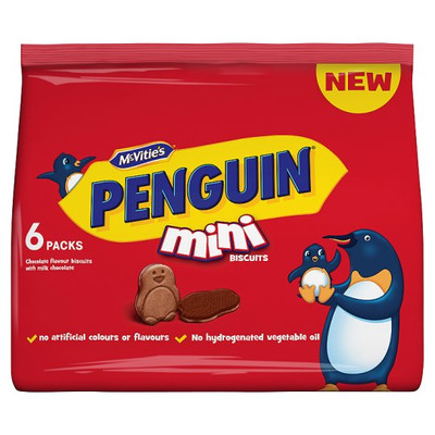 Angol - Mcvities Penguin Mini Biscuits 6x25g, Angol Desszertek ...