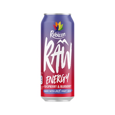 Angol - Rubicon Raw Energy - Raspberry & Blueberry 500ml, Angol ...