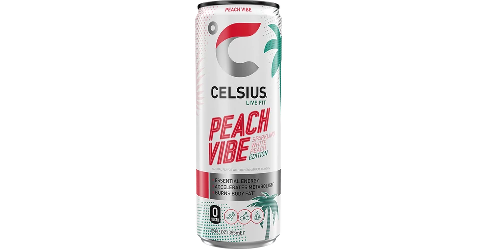 Angol - Celsius Peach Vibe White Peach 355ml, Angol Energiaitalok, Brit ...