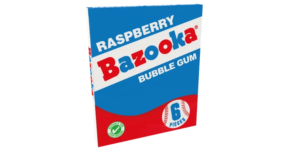 Angol - Bazooka Bubble Gum Raspberry 33g, Angol Cukorkák, rágógumi ...