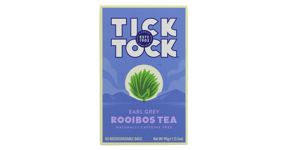 Angol Tick Tock Earl Grey Rooibos Tea Bags 40 Db Filter Angol Gyógy