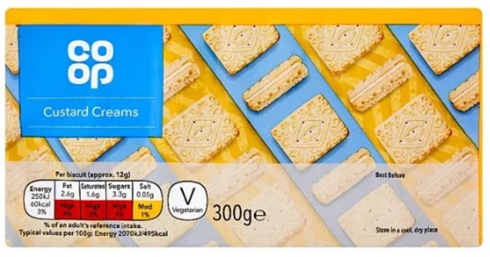 Angol - Co-op Custard Cream Biscuits 300g , Angol További termékek ...